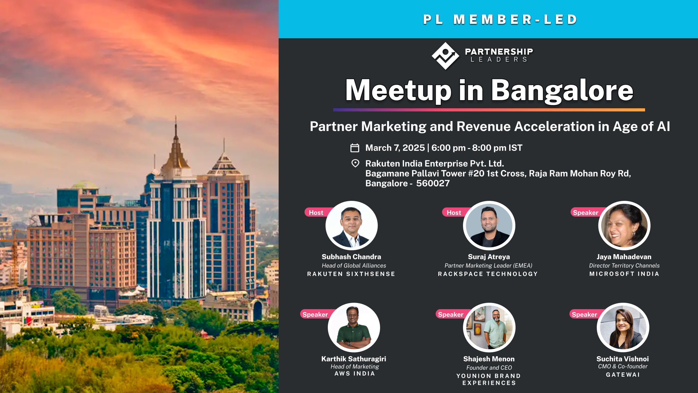 Partnership Leaders Presents: Meetup in Bangalore